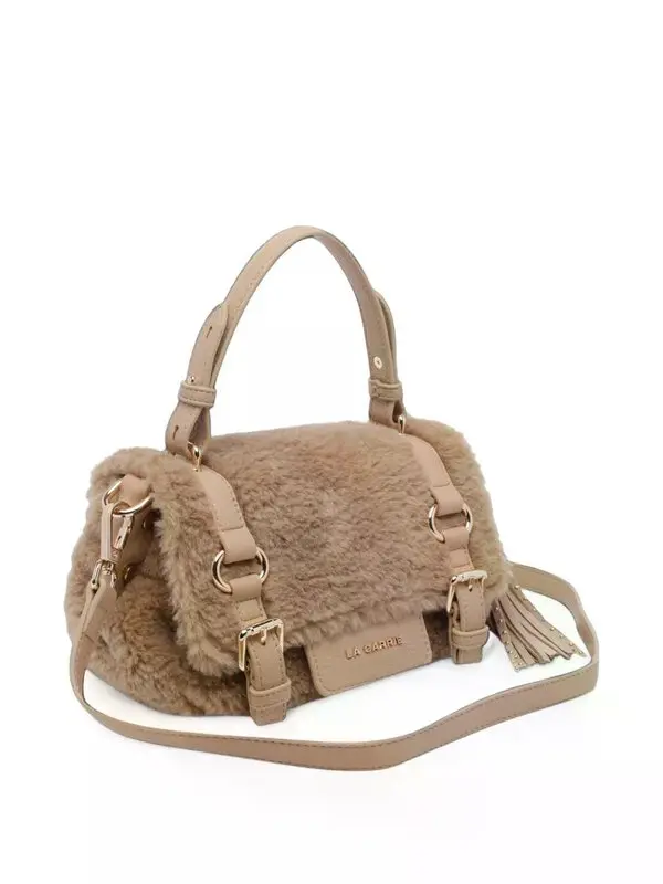LA CARRIE Atena Teddy Faux-fur Tote Bag