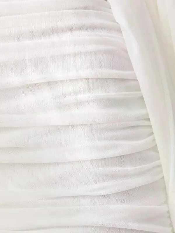 Bardot Ruched Strapless Dress