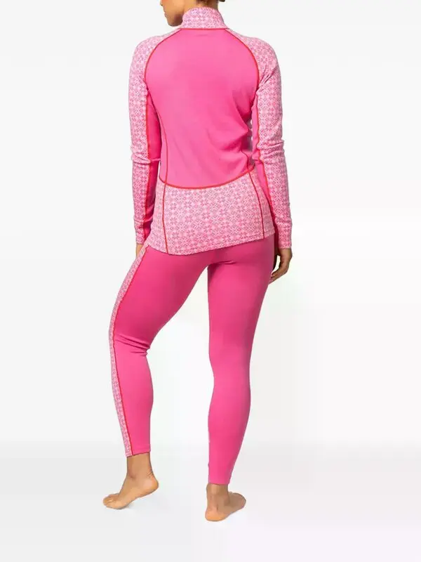 Kari Traa Rose Light Patterned High-waisted Base Layer Leggings