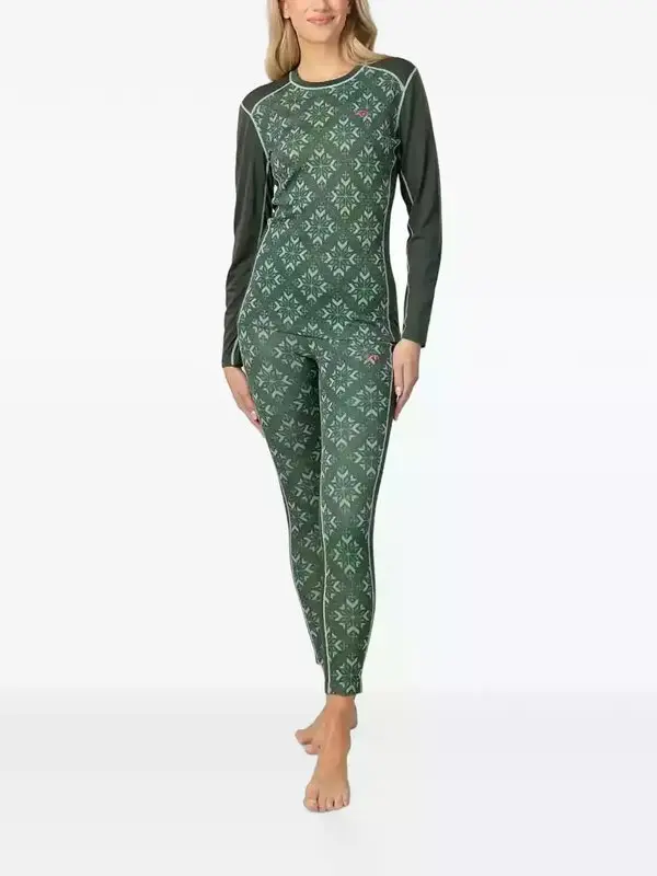 Kari Traa Iselin Snowflake-print Base-layer Leggings