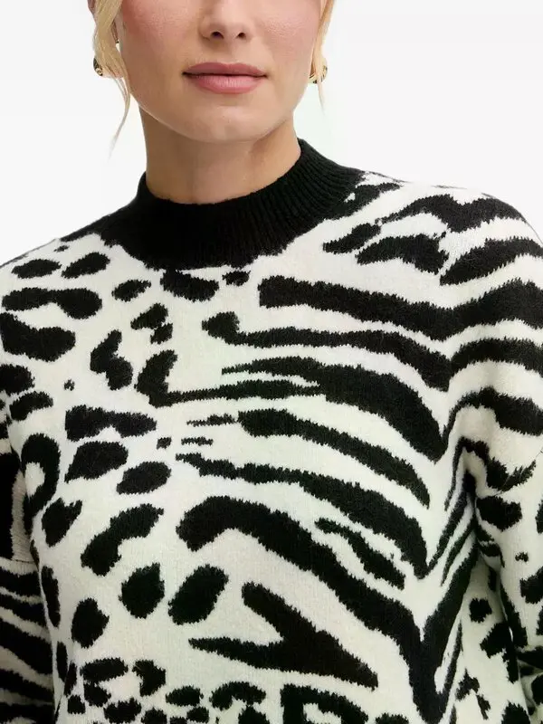 MORGAN Animal-print Sweater
