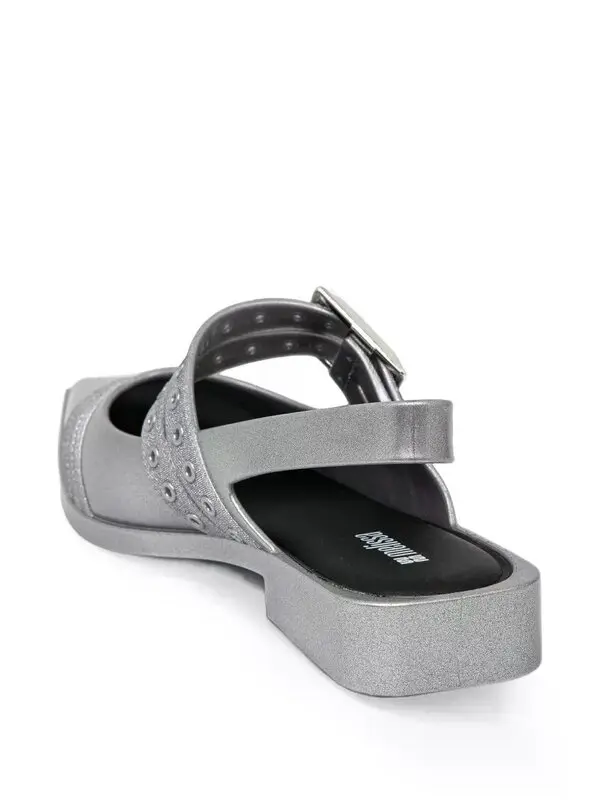 Melissa Ladylike Buckle-fastening Pointed-toe Ballet Flats