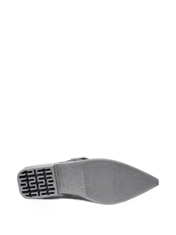 Melissa Ladylike Buckle-fastening Pointed-toe Ballet Flats
