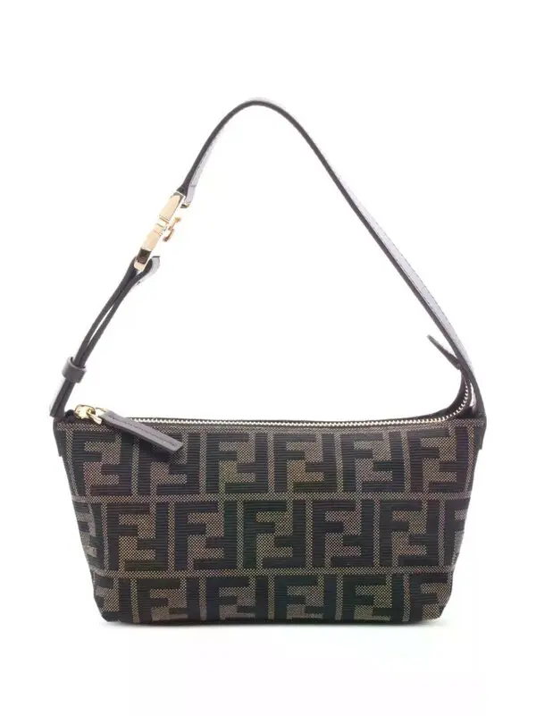Fendi 2020s Small Vanity Pouch Zucca Shoulder Bag