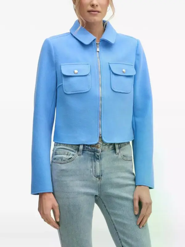 MORGAN Zip-up Flap-pocket Jacket