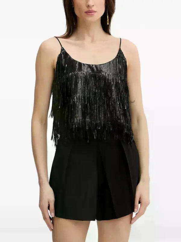 HAVEONE Sequin-embellished Fringed Top
