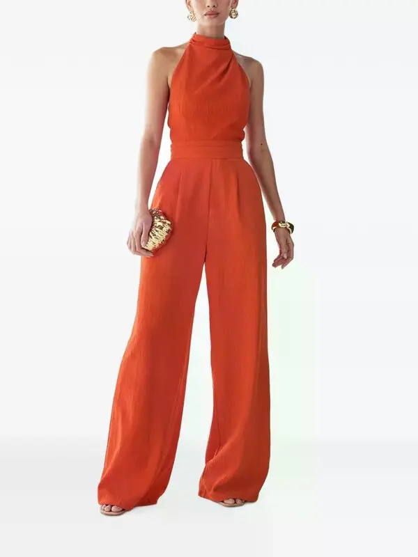 BWLDR Alma Halterneck Jumpsuit - Orange