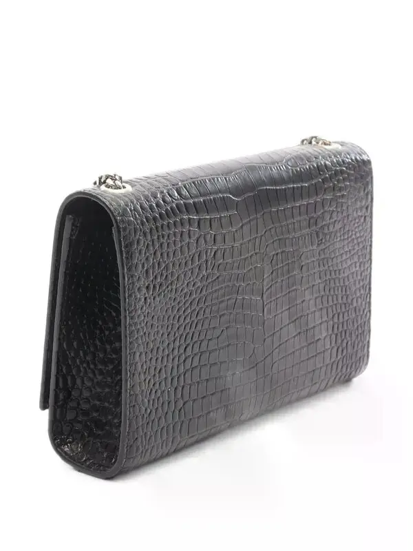 Saint Laurent 2010 Kate Croc-embossed Shoulder Bag