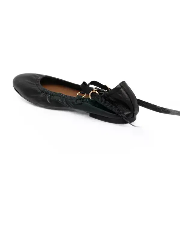 JONAK PARIS Desireuse Lace-up Ballet Flats