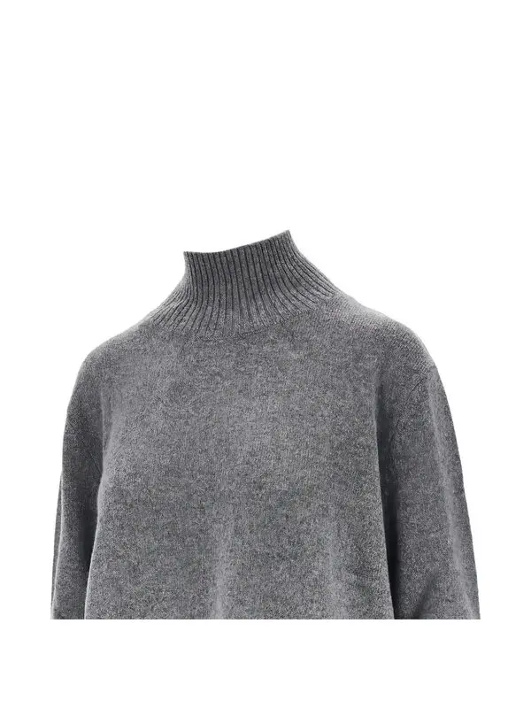 Max Mara High-neck Cashmere Sweater - Grey