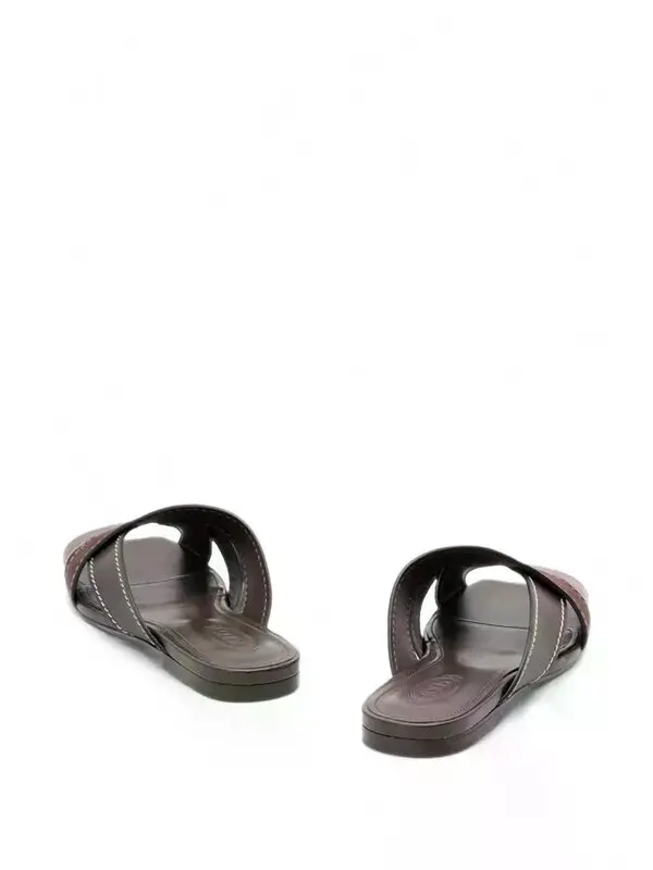 TOD'S Sandals In Smooth Leather And Suede - Brown