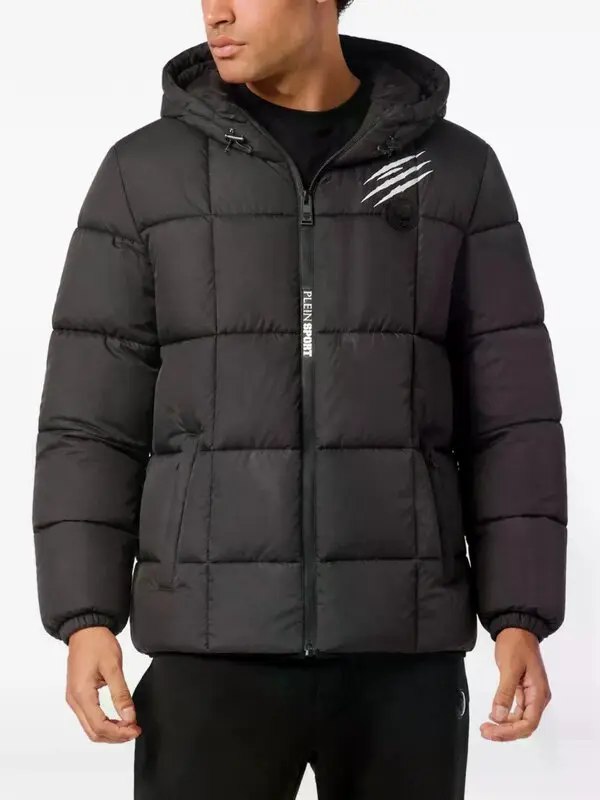 PLEIN SPORT Thunder Hooded Puffer Jacket