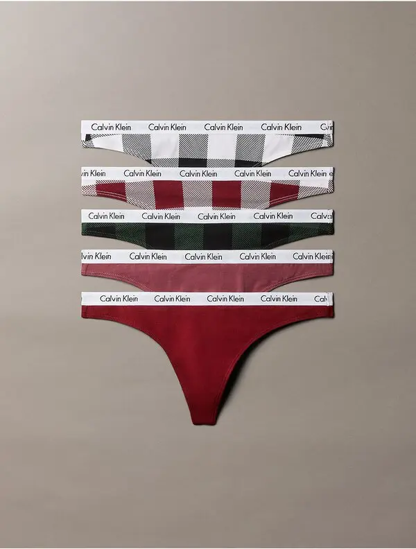 Calvin Klein Carousel Cotton Stretch 5-pack Thong - Multi