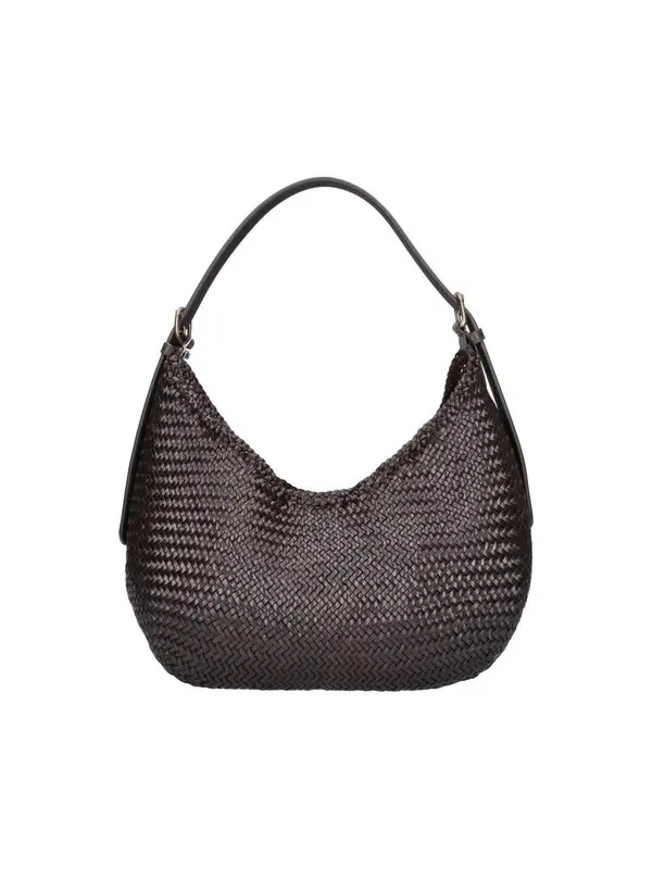 Dragon Diffusion Woven Leather Hobo Shoulder Bag