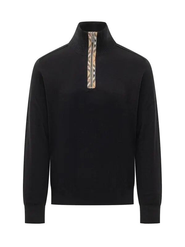 Burberry Cameron Merino Zip Knit