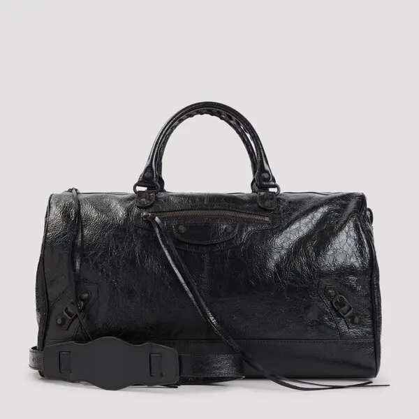 Balenciaga Le City Boston Leather Shoulder Bag