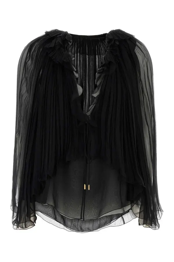 Alberta Ferretti Silk Crepe Blouse
