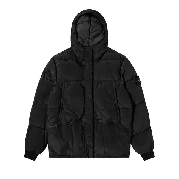 Stone Island Logo Patch Real Down Jacket