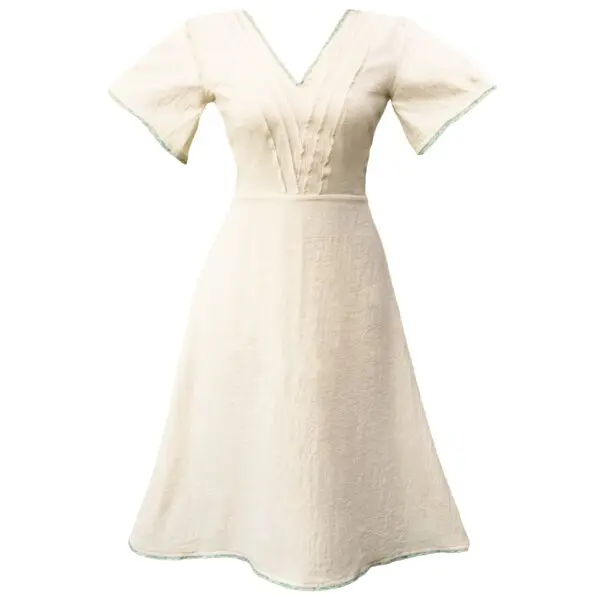 JIWYA Neutrals Dhara A-line Cotton Dress