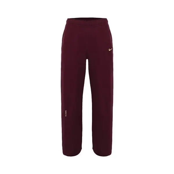 Nike X Nocta Fleece Cs Open Hem Sweatpant 'dark Beetroot