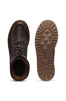 BOSS By Beckham Lace-up Boots In Leather