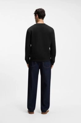 Hugo Cotton-terry Sweatshirt With Logo Artwork