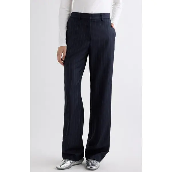 Acne Studios Pyxano Wide Leg Wool Pants