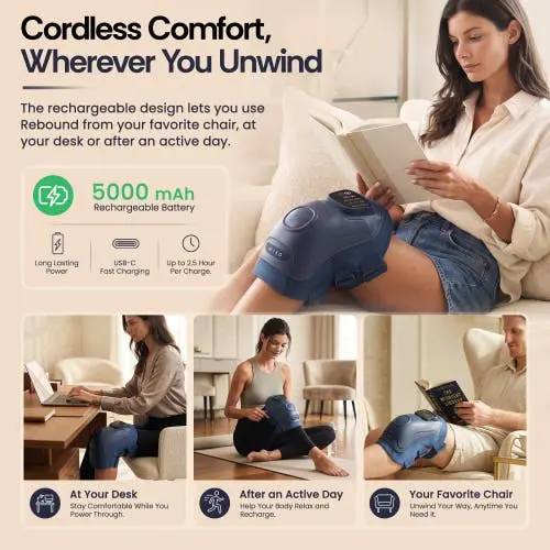 MIKO Rebound Red Light Air Compression Knee Massager