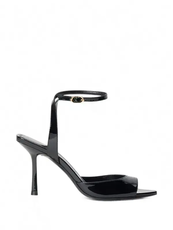 STUART WEITZMAN Lexington Leather Heeled Sandals - Black