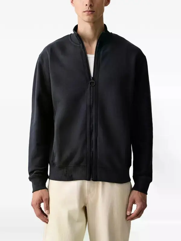 Barbour Zip-up Ribbed-trim Sweater