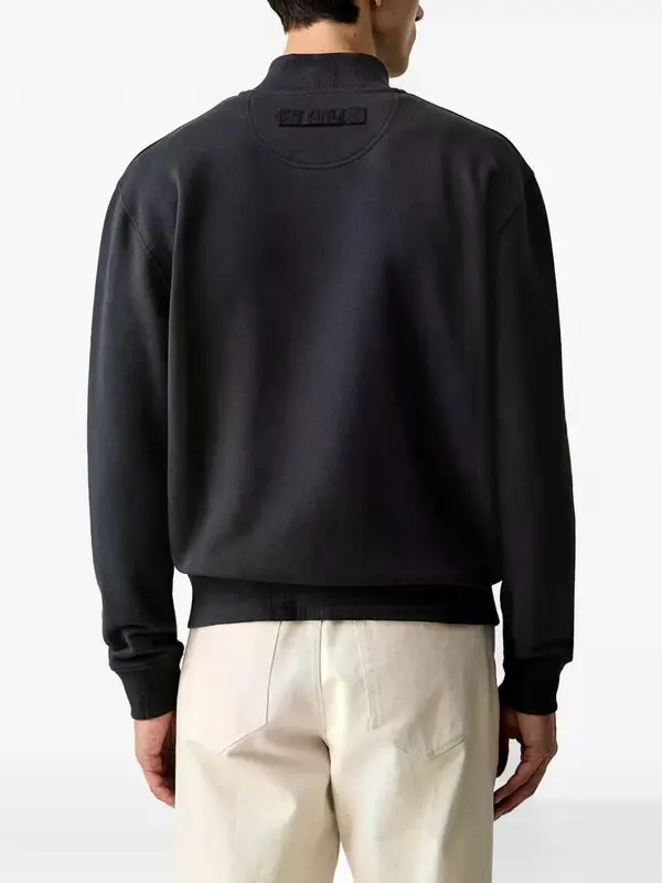 Barbour Zip-up Ribbed-trim Sweater