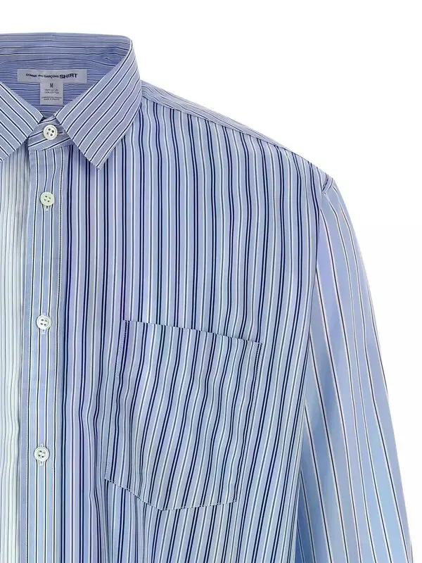 Comme Des Garçons Patchwork Striped Shirt