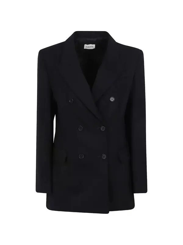 P.a.r.o.s.h Double-breasted Peak-lapel Jacket - Blue