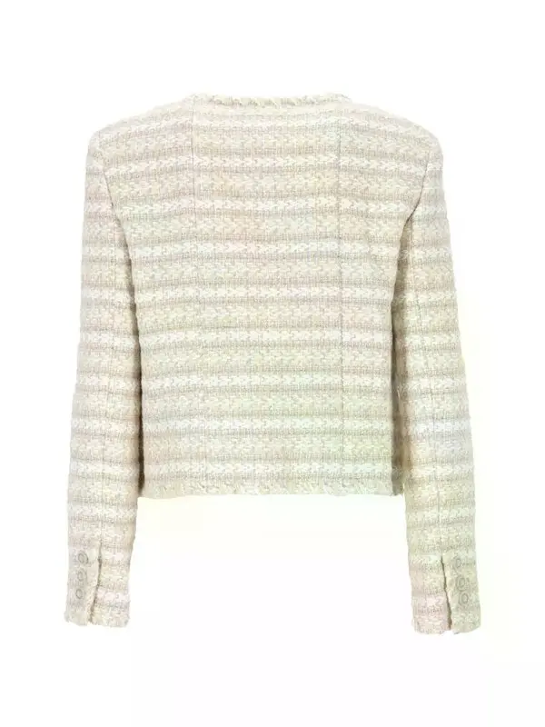 THELAURENT Tweed Frayed-edge Jacket