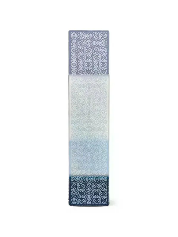 Loewe Anagram Ombre Scarf - Blue