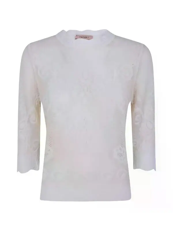 TWINSET Lace-knit Sweater