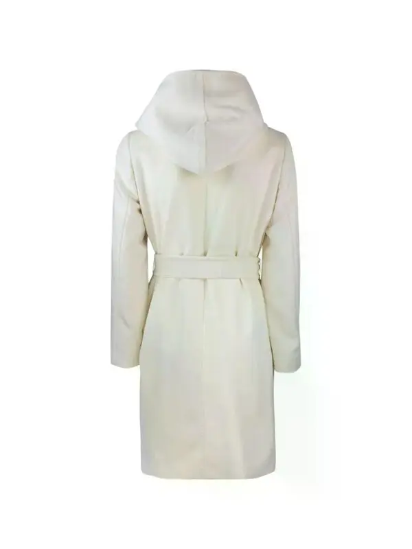Max Mara Hooded Belted Coat - Neutrals