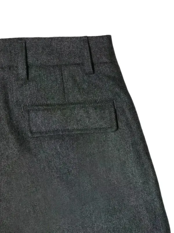 THELATEST Pressed-crease Wide-leg Trousers