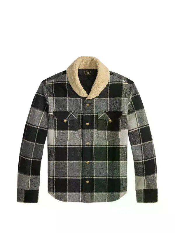 Ralph Lauren Check-pattern Fleece-collar Jacket