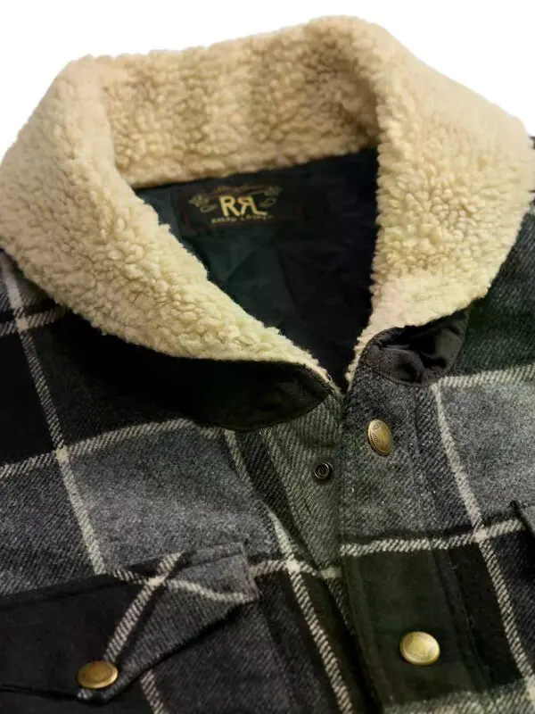 Ralph Lauren Check-pattern Fleece-collar Jacket