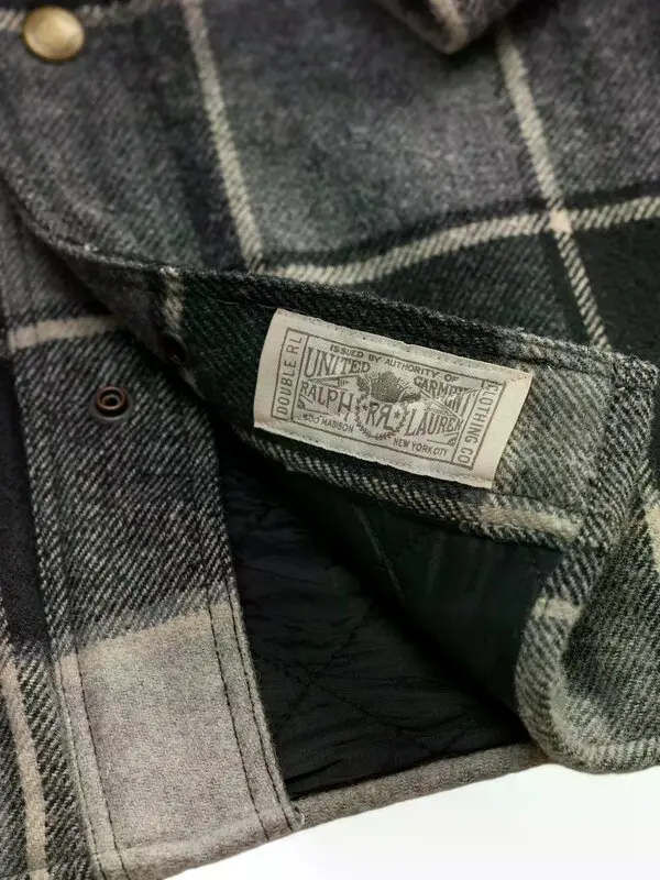 Ralph Lauren Check-pattern Fleece-collar Jacket