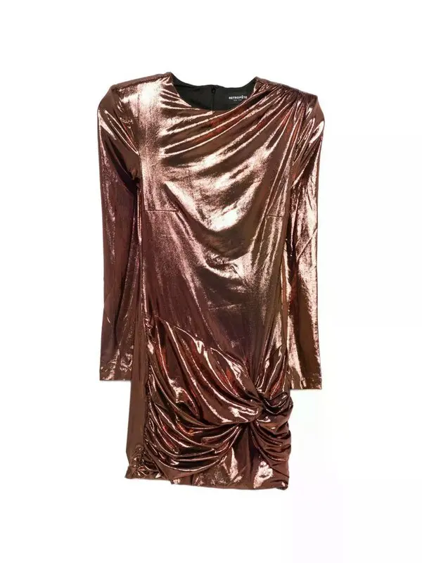Retrofete Millee Shoulder-pad Mini Dress