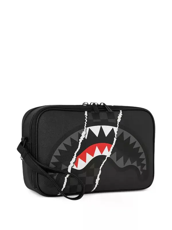 SPRAYGROUND Shark Central Checkered Clutch Bag