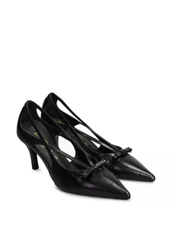BIANCADI Bow-detail Cutout Pumps