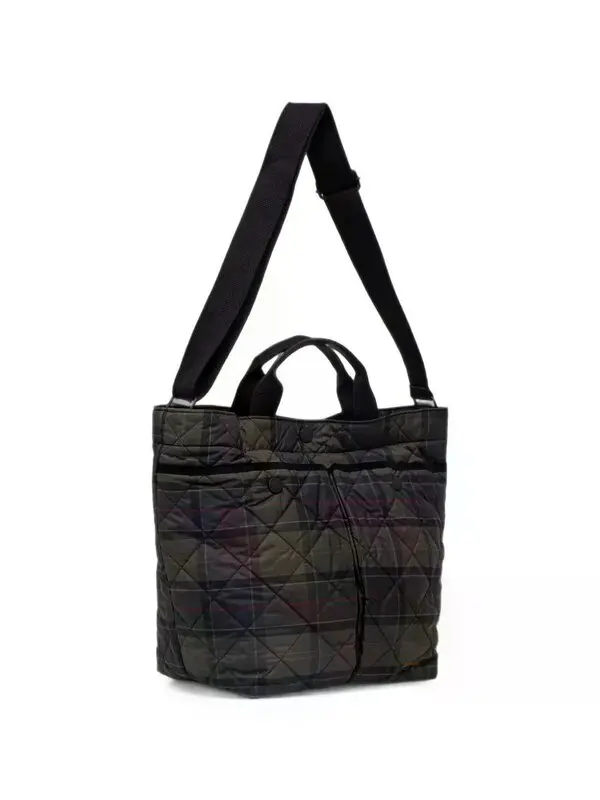 Barbour Tartan Liddesdale Quilted Tote Bag