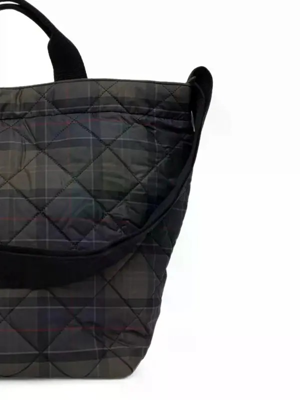 Barbour Tartan Liddesdale Quilted Tote Bag