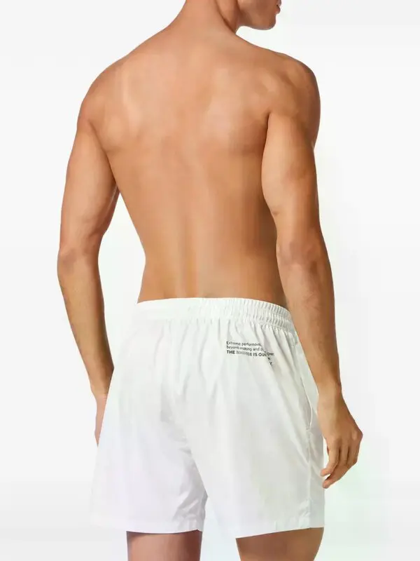 PLEIN SPORT Logo-patch Drawstring Swim Shorts