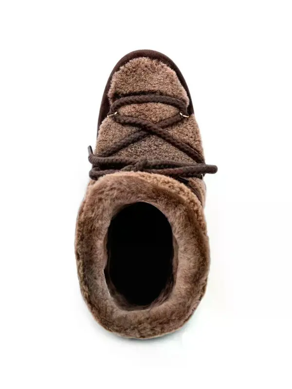 BALDININI Shearling-trim Lace-up Boots