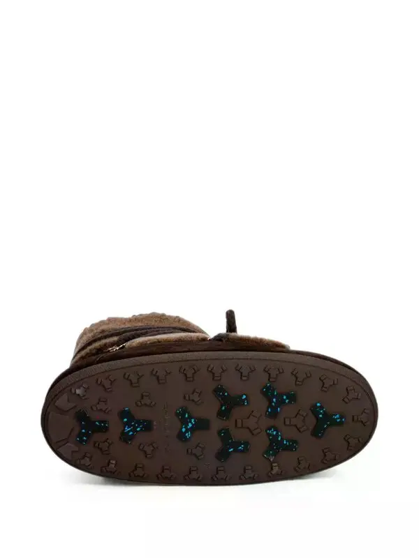 BALDININI Shearling-trim Lace-up Boots
