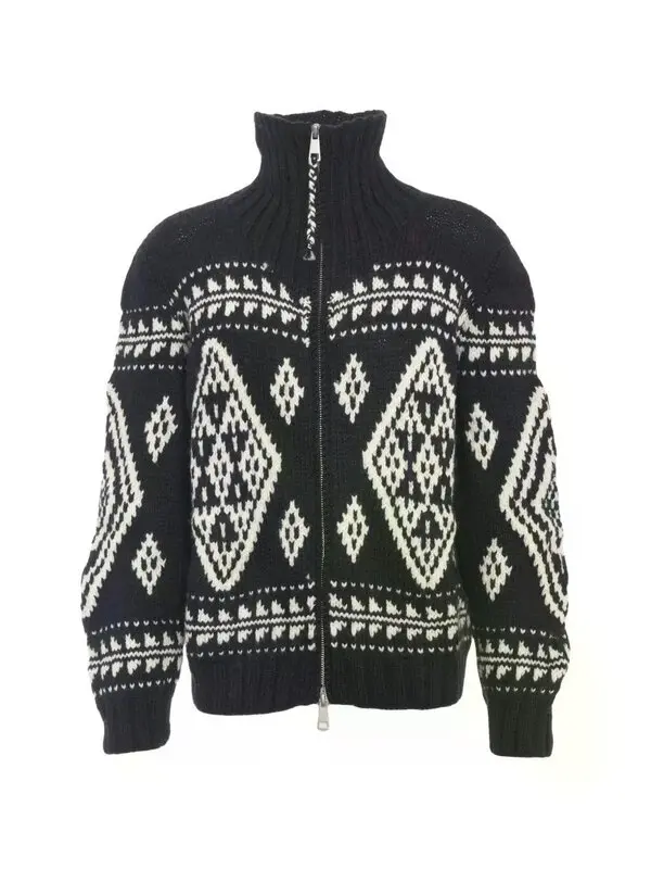 FRANTIC Everest Intarsia-knit Cardigan